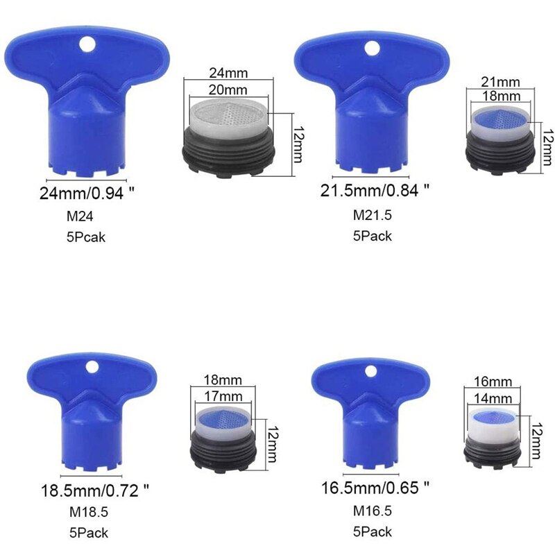 5pcs/1Set 16.5-24mm Male Thread Water Saving Tap A... – Vicedeal