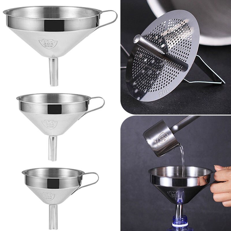 Roestvrijstalen Keuken Olie Vloeistof Trechter Met... – Grandado