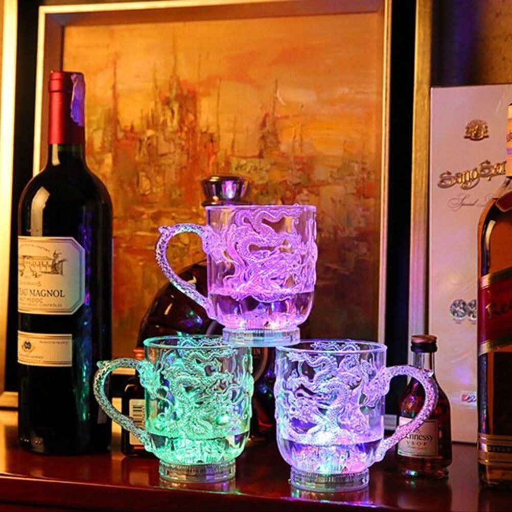 LED Dragon Inductive Rainbow Color Cup Mug Color C... – Grandado
