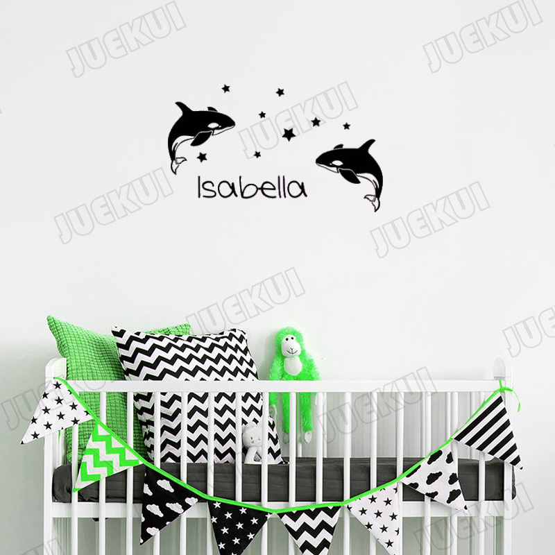 Killer Whale Wall Stickers for Kids Room Star Anim... – Grandado