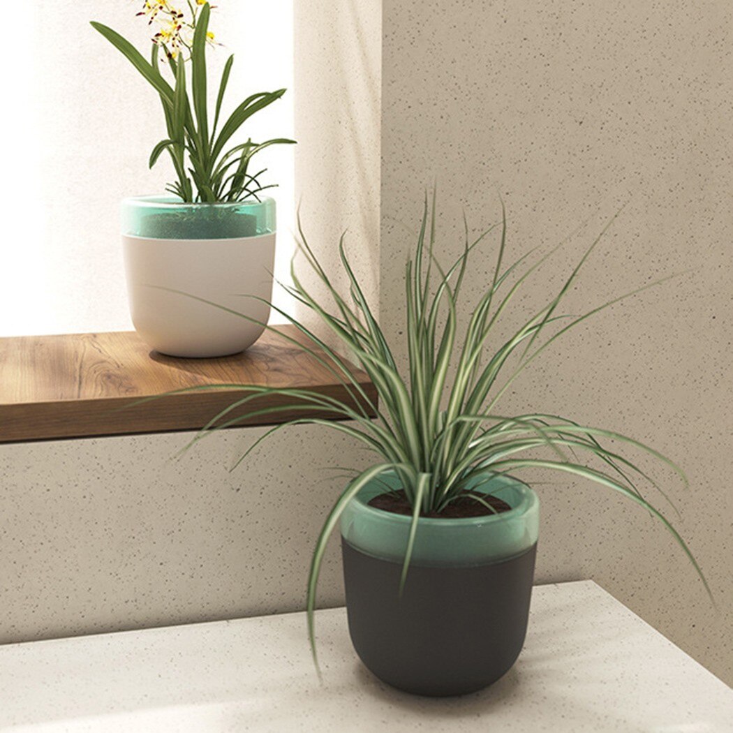 Strong Flowers Pot Water-Saving Plants Pot White D... – Grandado