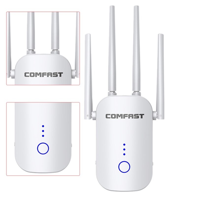 WR758AC Wireless Wifi Booster Network Signal Extender Dual Frequency ...