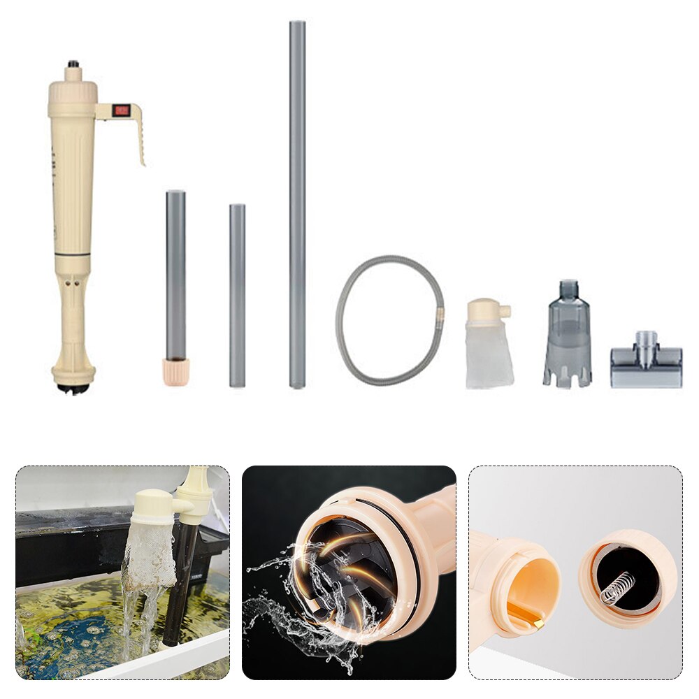 Aquarium Syphon Fish Tank Pump Vacuum Gravel Water... – Grandado