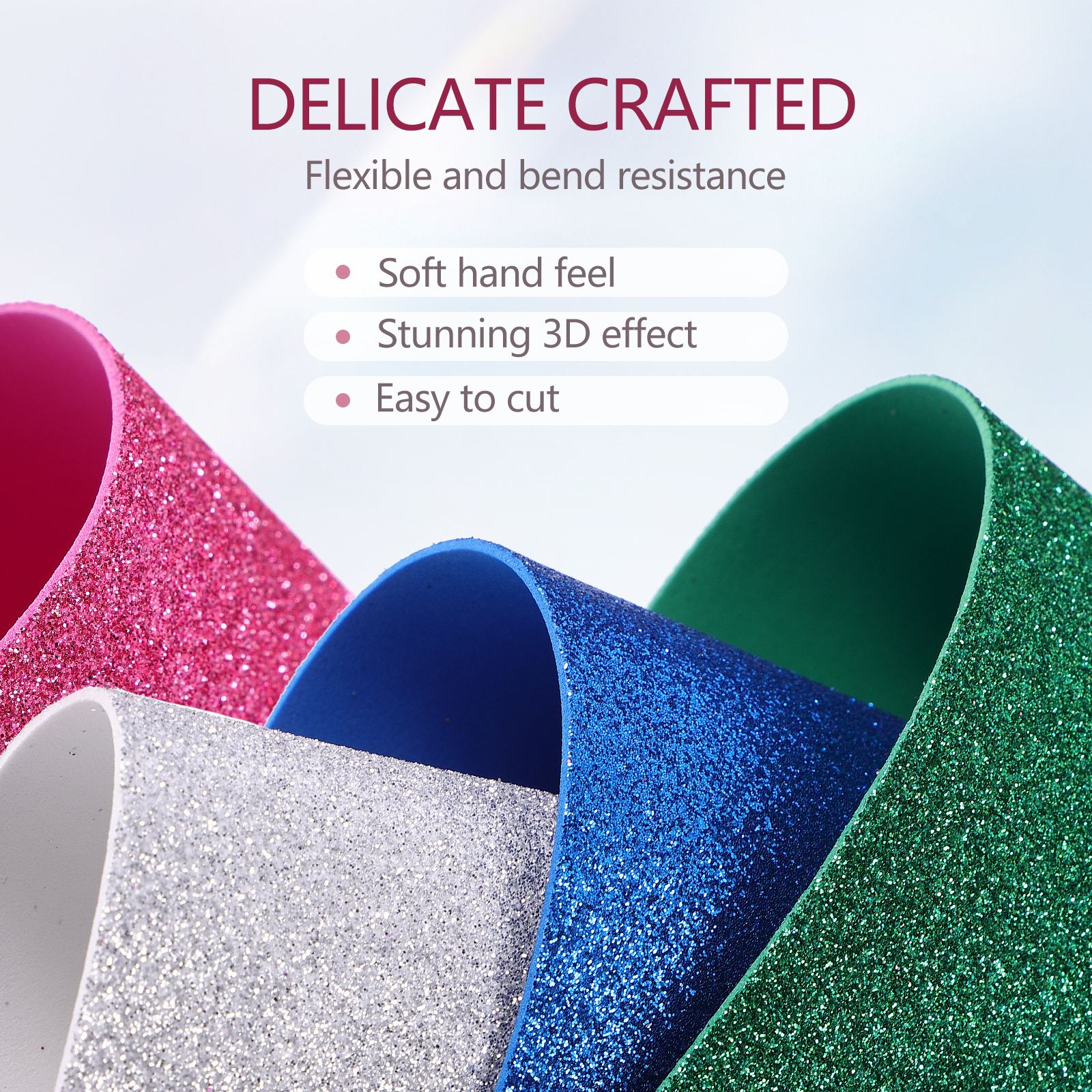 10pcs Colorful EVA Sheets Handicraft Sheets Glitte... – Vicedeal