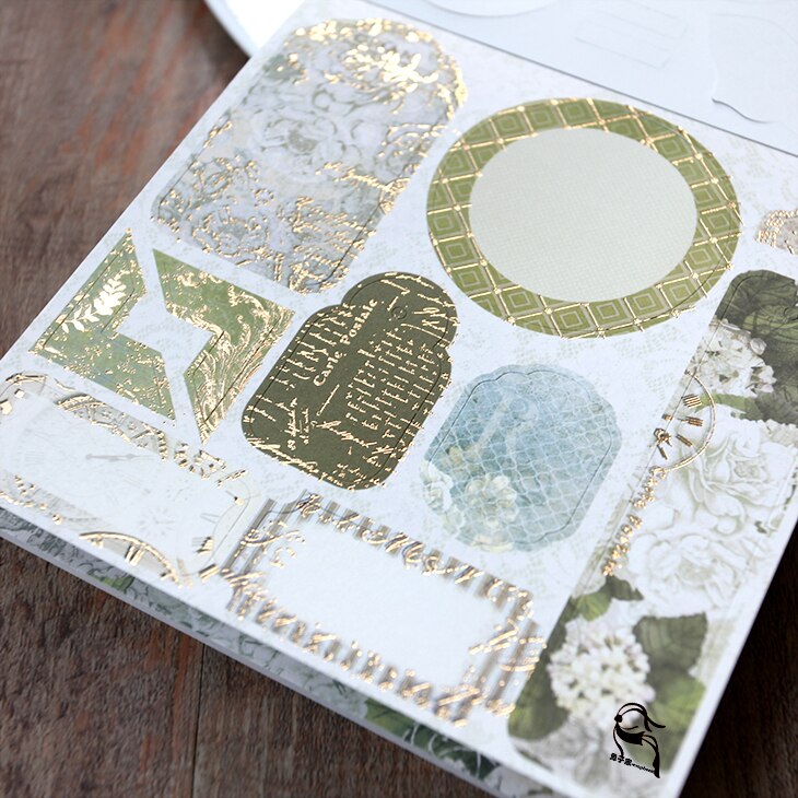 DIY Printed Clock Flower style Scrapbooking paper ... – Grandado