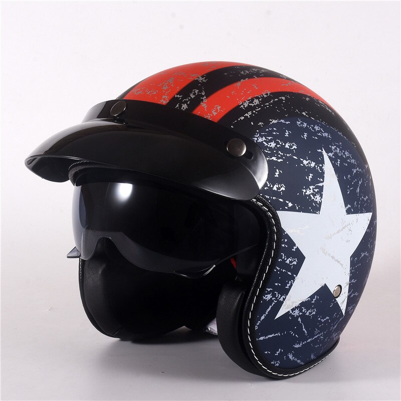 Motorhelmen Elektrische Fiets Helm Open Gezicht Do... – Grandado