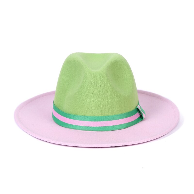 Jazz Hat Classic Cowboy Hat Bright Color Top Hat f... – Grandado