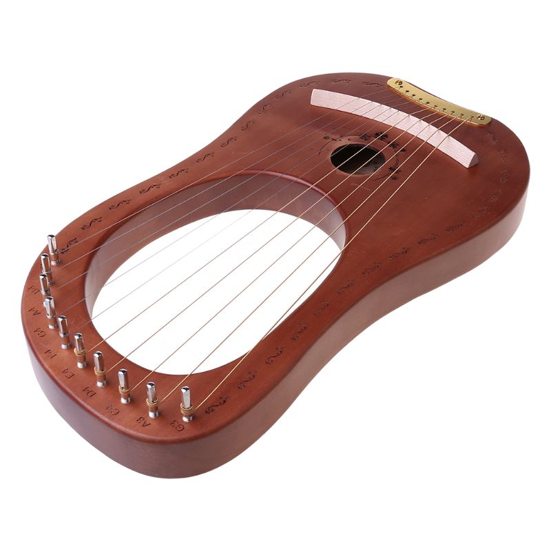 Portable Practice Harp Solid Wood 10 String Lier H... – Grandado