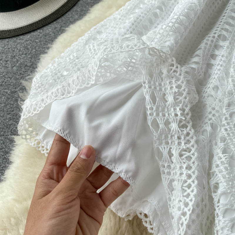 Ins Popular Women Cutout Lace V-neck Jumpsuit Shor... – Grandado