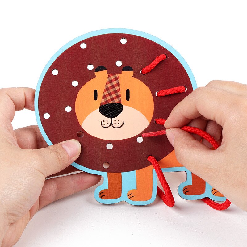 Children's Animal Threading Game Threading Ani... – Grandado