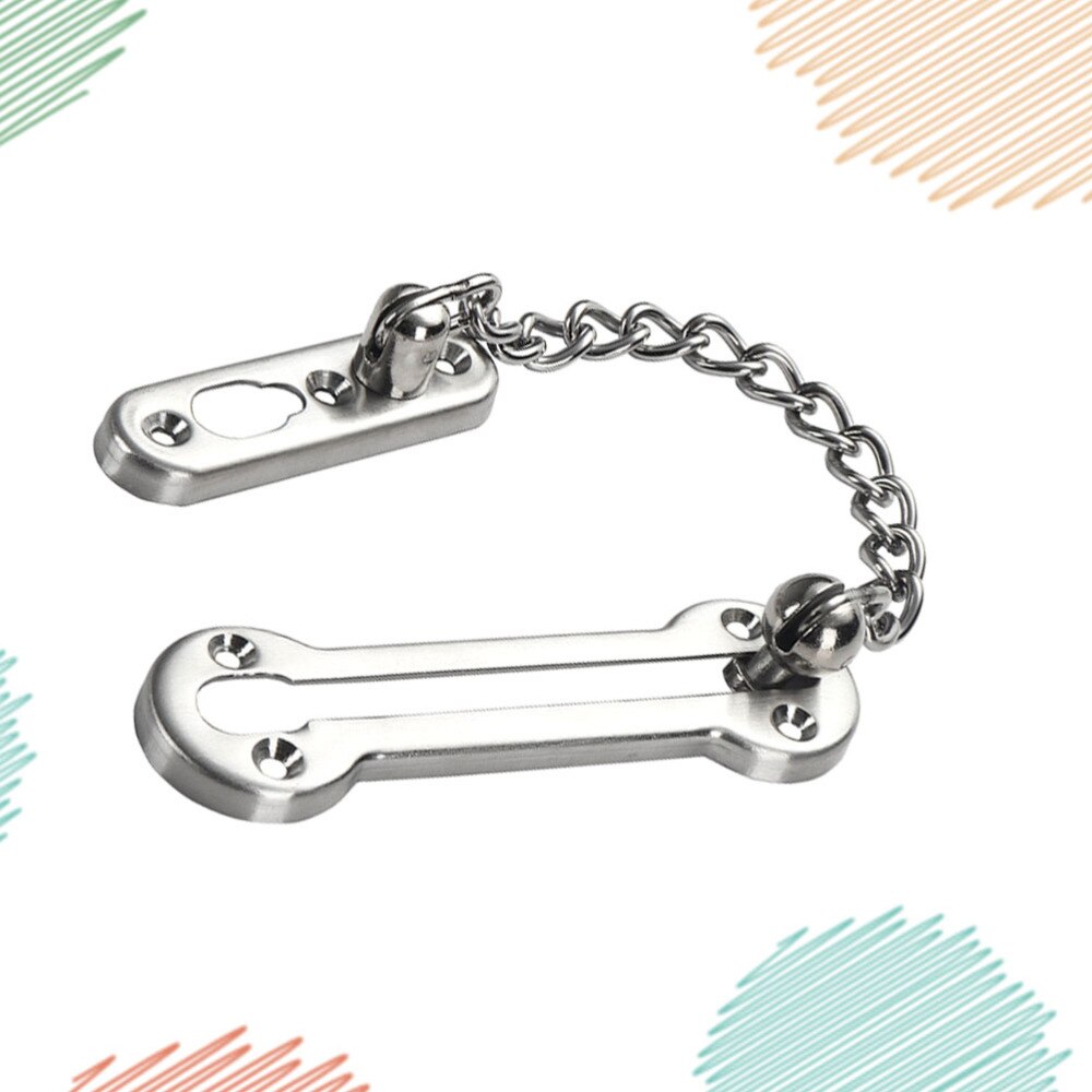 1pc Door Lock Chain Durable Stainless Steel Anti-t... – Vicedeal