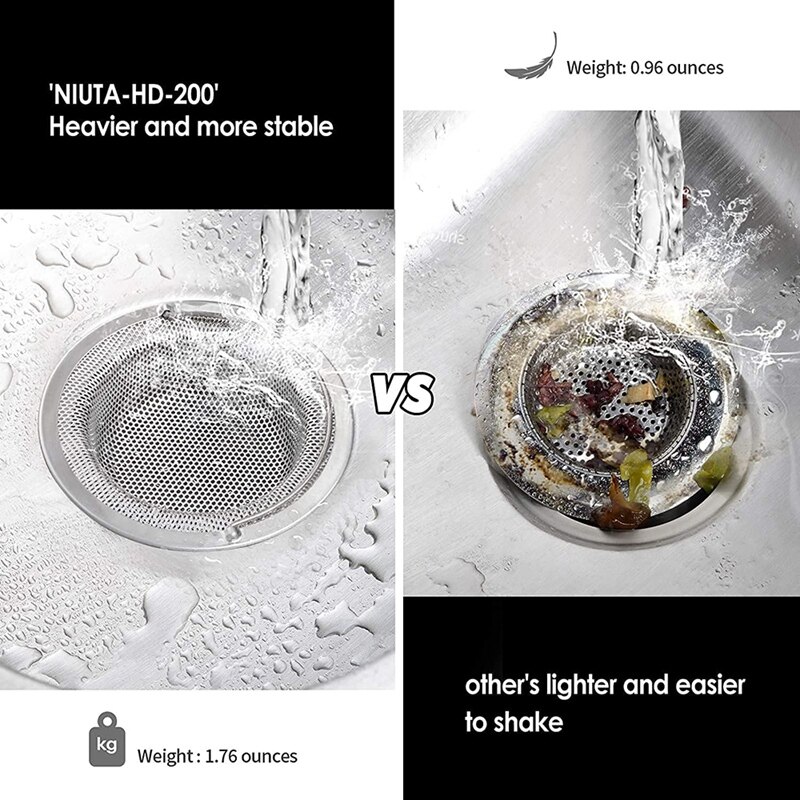 2 Stuk Gootsteen Zeef Roestvrijstalen Aanrecht Zee... – Grandado