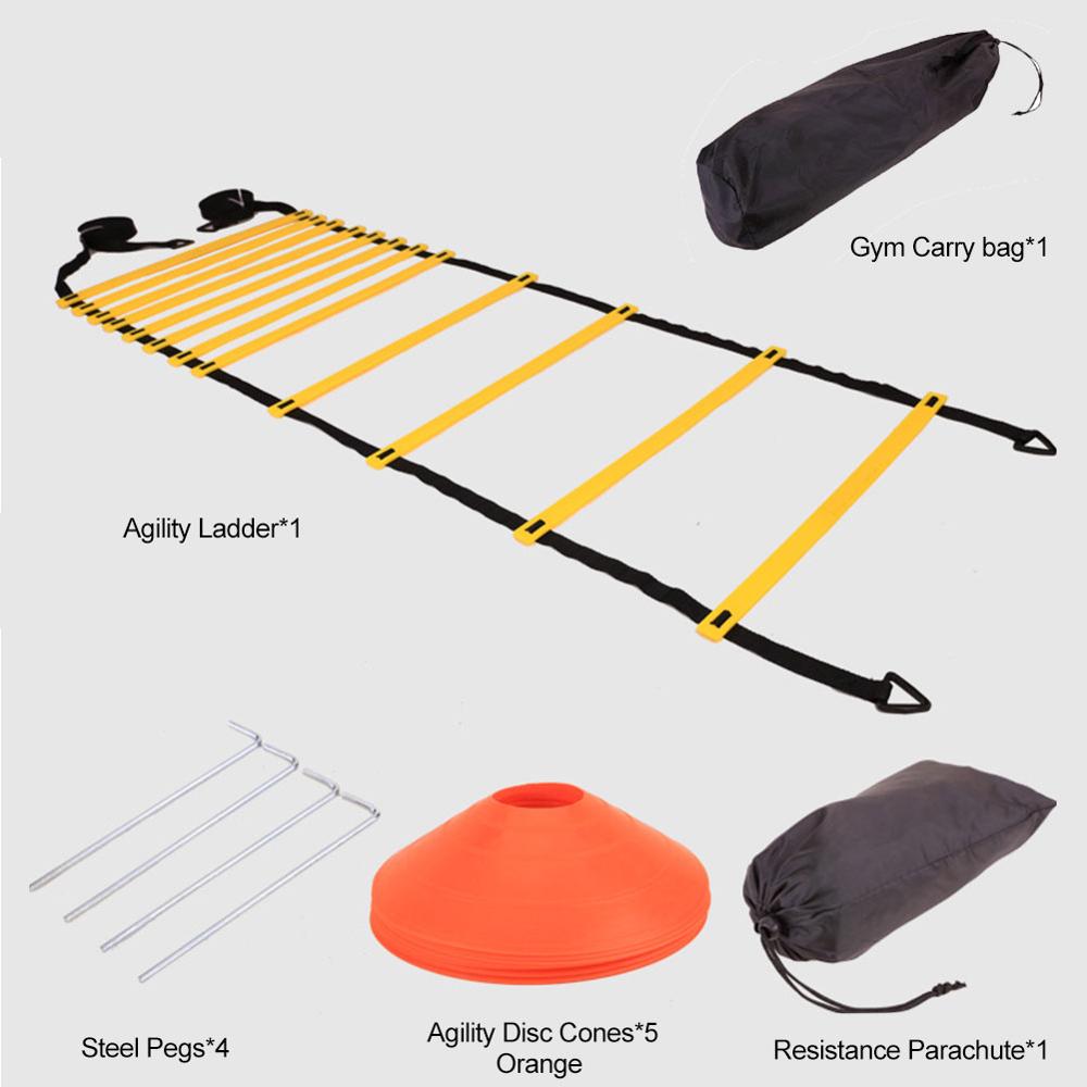 Speed Agility Training Kit Agility Ladder with Car... – Grandado