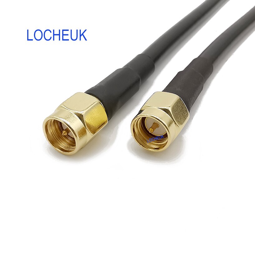 Low-loss 0-6GHz RF Coaxial LMR200 Double SMA Male ... – Grandado