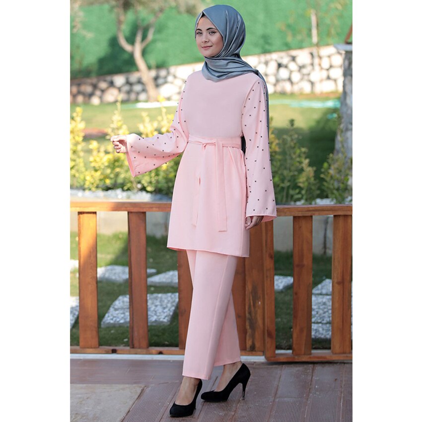 Muslim Sets Abaya Dubai Women Two Piece Set Top an... – Grandado