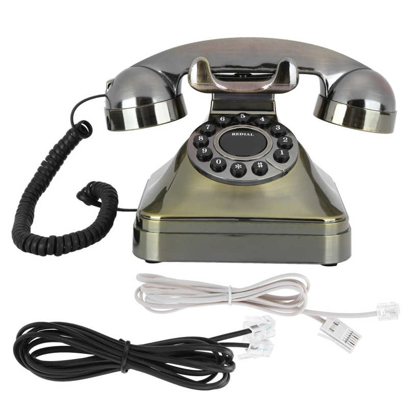 Retro Vintage Landline Antique Bronze Telephone AB... – Vicedeal