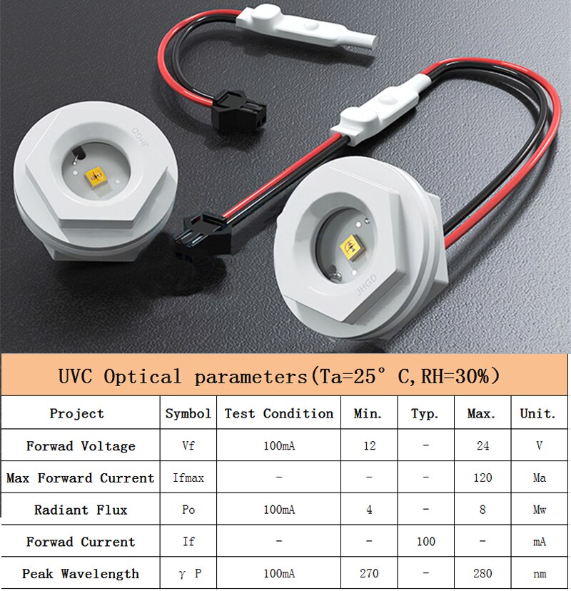 270nm 280nm Uvc Led Deep Ultraviolet Lampen Zuiver... – Vicedeal