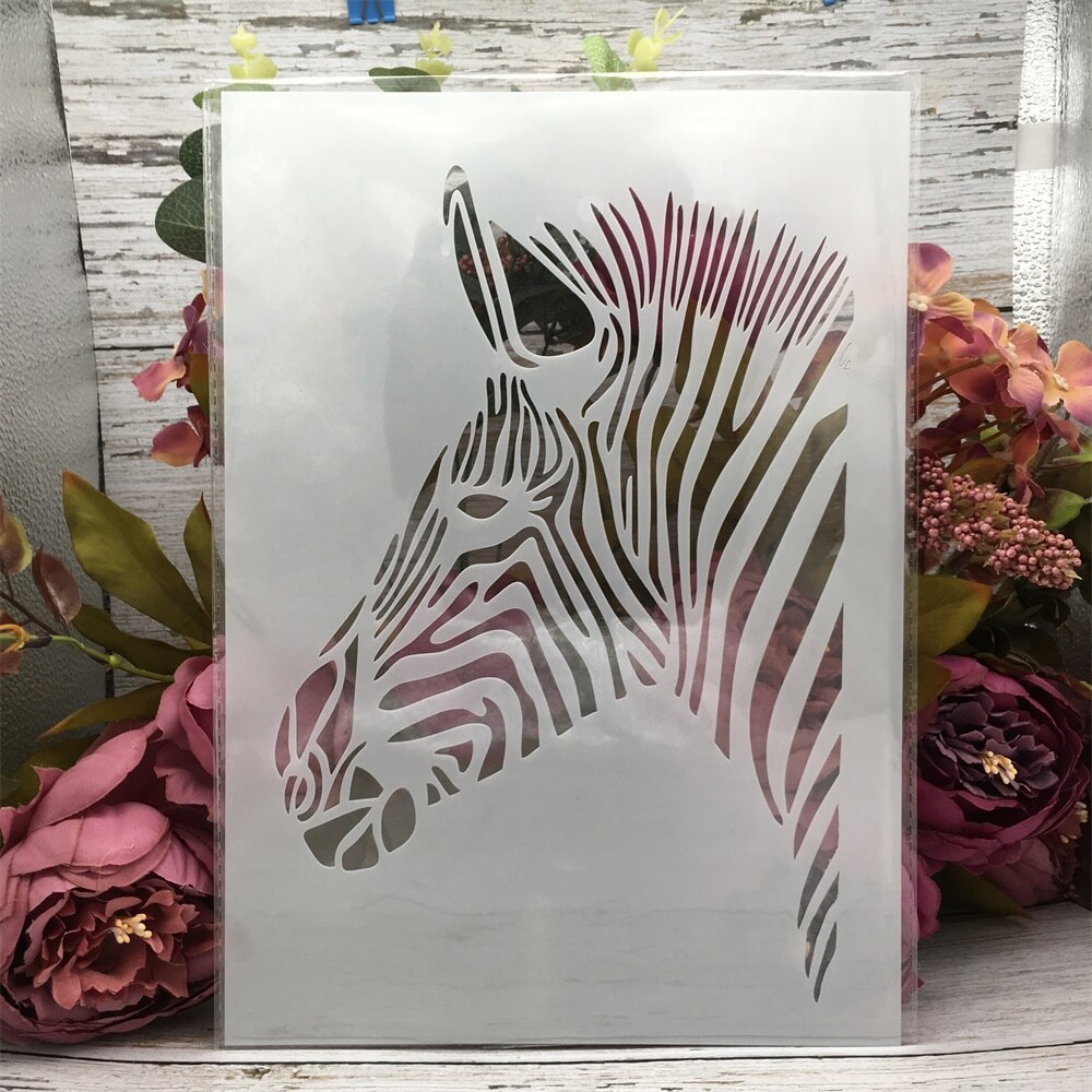 29*21cm A4 African Zebra DIY Layering Stencils Wal... – Vicedeal