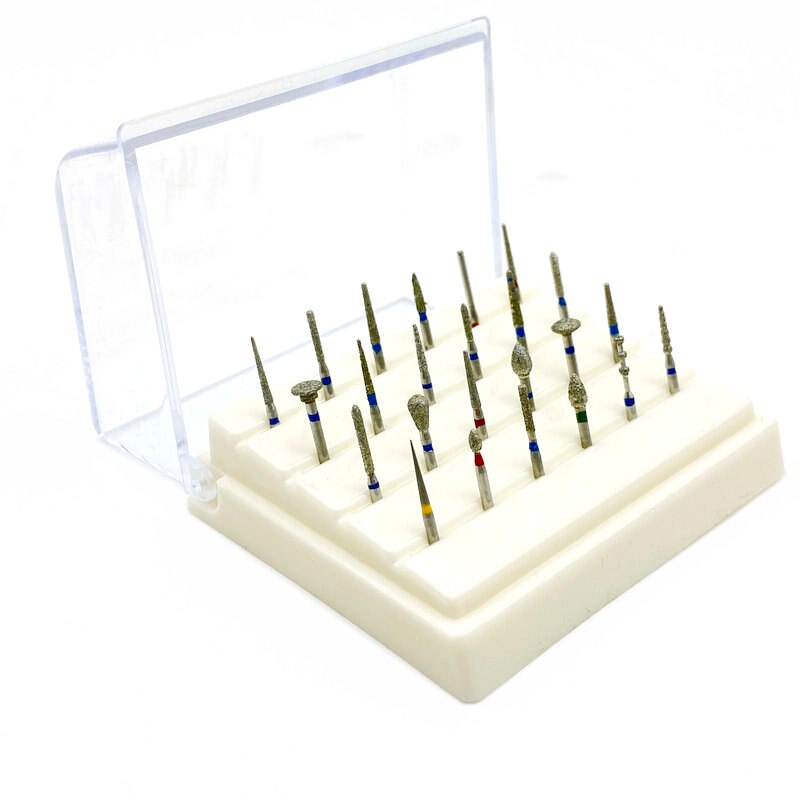 24Pcs FG1.6mm Dental Diamond Burs Set For Porcelai... – Grandado