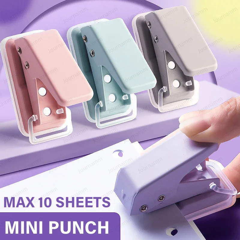 Single Ring Mini Hole Punch 1 Hole Cute Paper Punc... – Grandado