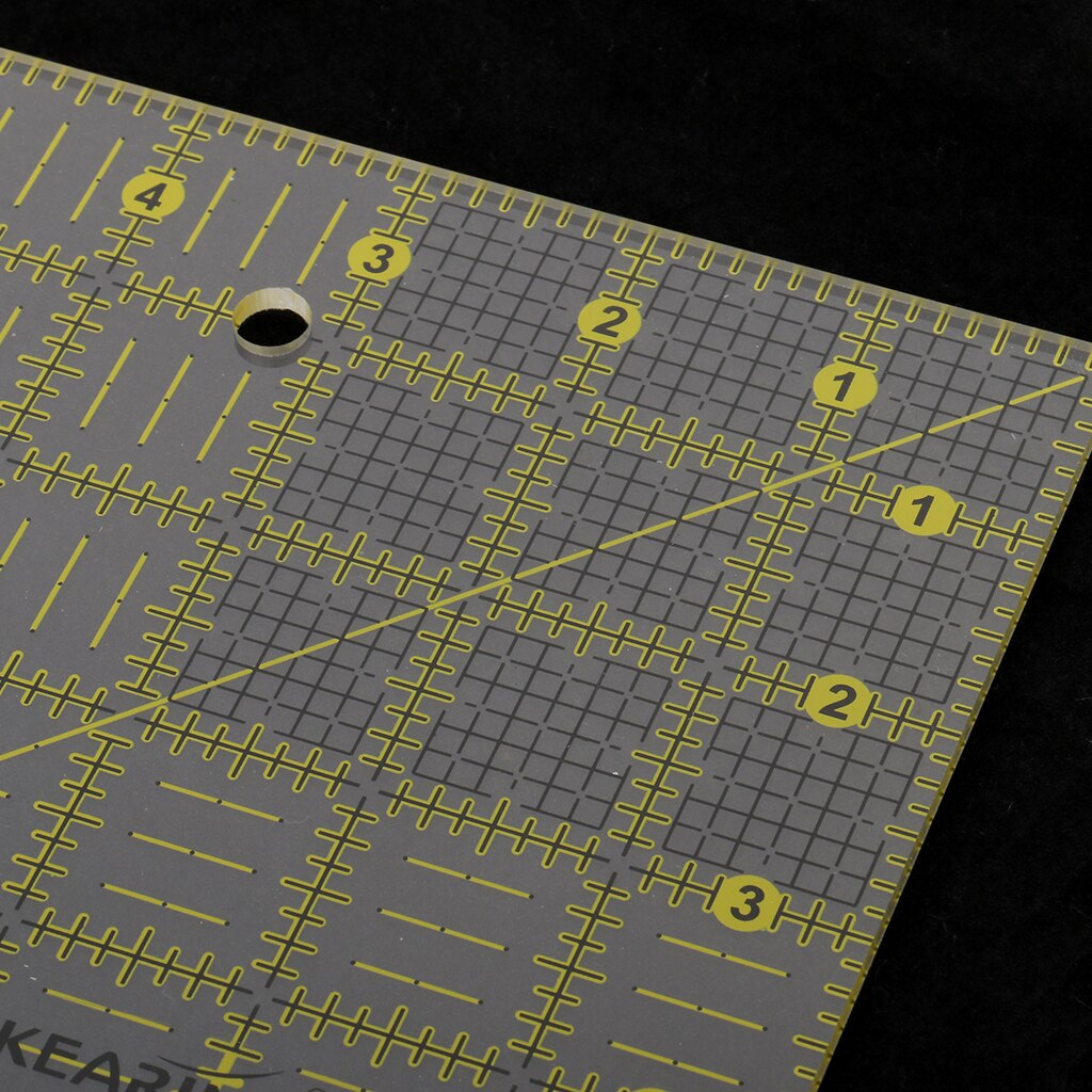 Square Shape Grid Acrylic Quilting Templates Patch... – Grandado