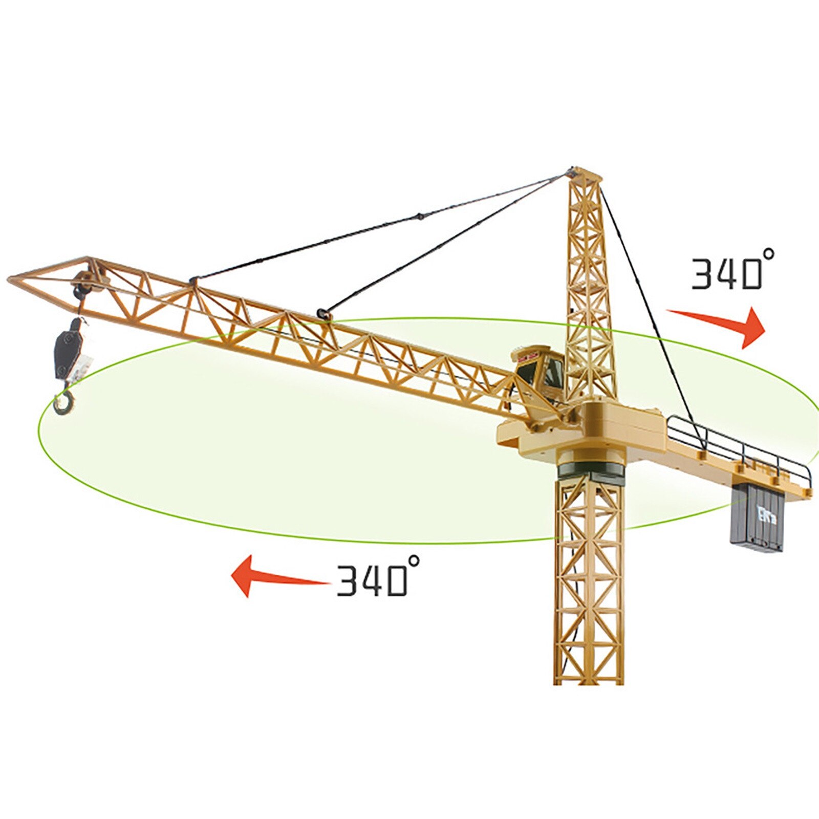 50 inch Wire Control Construction Tower Crane Toys... – Grandado