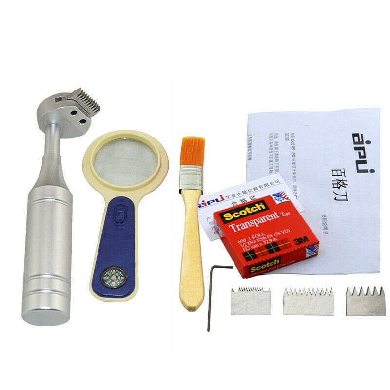 Adhesion Tester Cross Hatch Tester Kit W/ 3 Blades... – Grandado