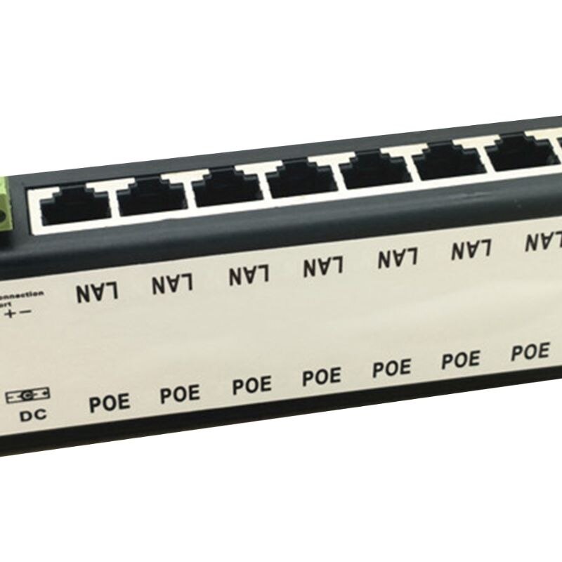 8 Ports POE Injector POE Splitter for CCTV Network... – Grandado