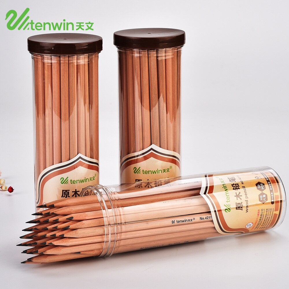 wooden pencils HB/2B students writing hexagonal dr... – Vicedeal