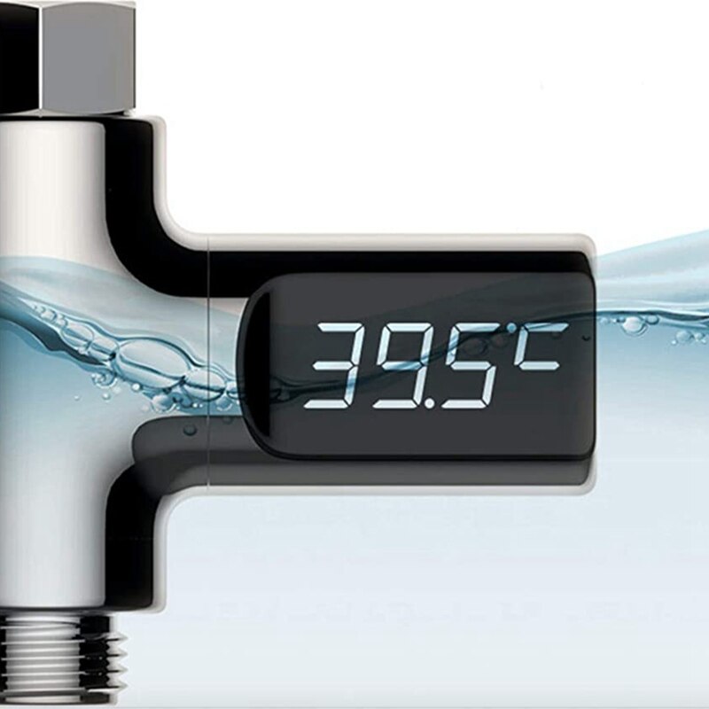 LED Display Shower Thermometer, Water Flow Self-Ge... – Grandado