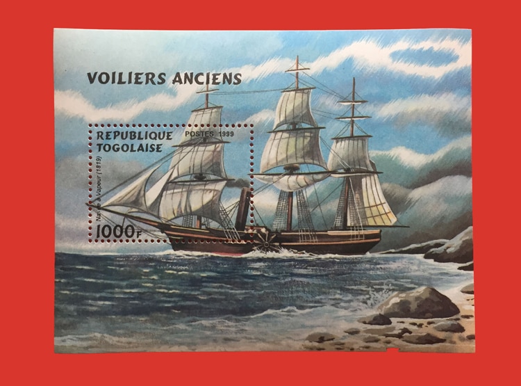 1Sheet Tonga Post Stamp 1999 Beach Scene Galleon S... – Vicedeal
