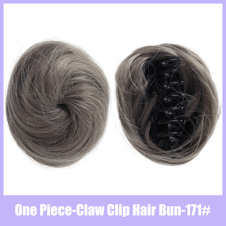 AILIADE Synthetic Hair Buns Black Brown Golden Cur... – Grandado