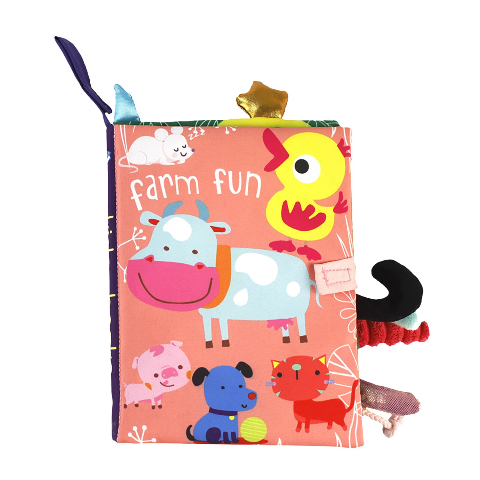 Children 3D Animal Tails Cloth Book Baby Puzzle Ed... – Grandado