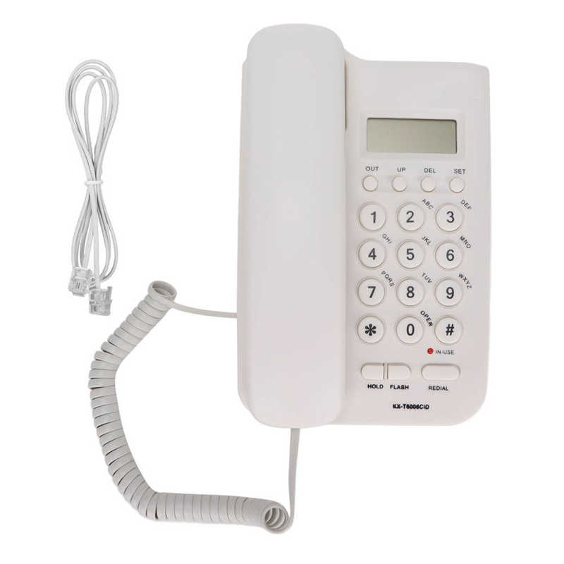 Semi Hands Free Dial Corded Phone Caller ID Wall M... – Grandado