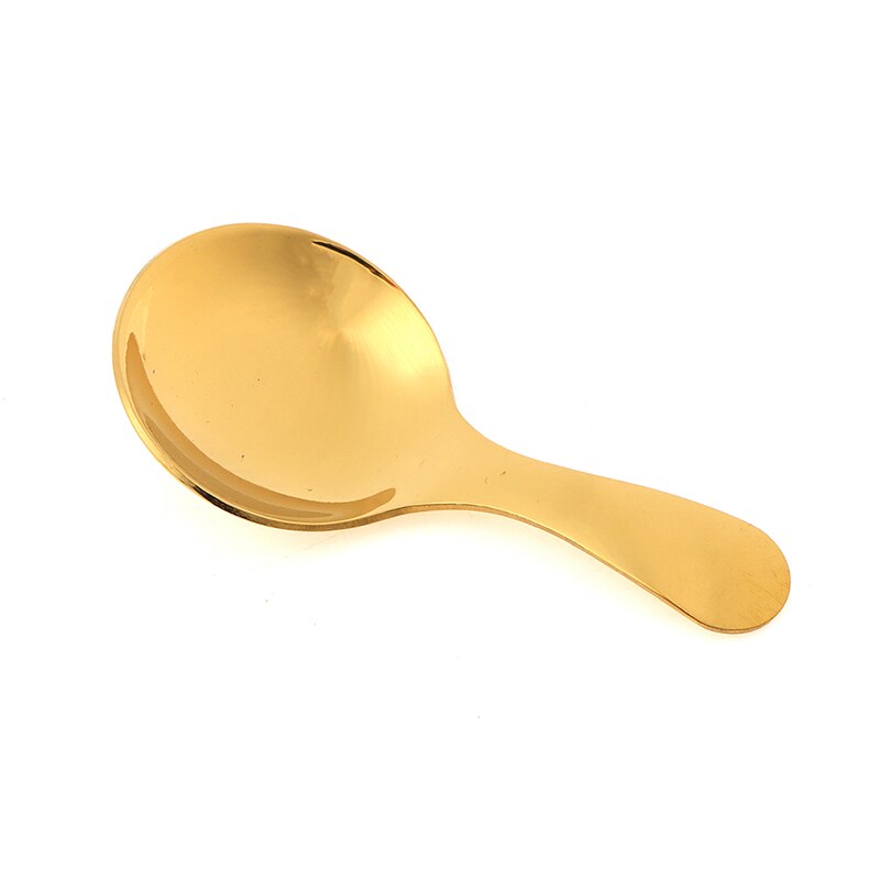 1Pc Leuke Rvs Lepel Korte Handvat Goud Thee Koffie... – Grandado