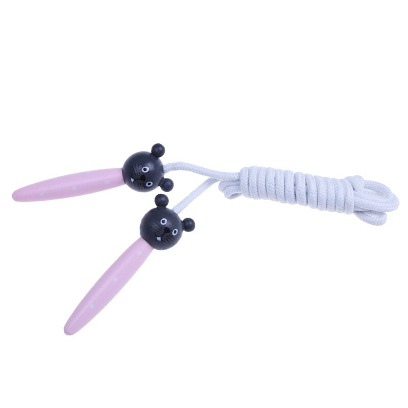 Children's Cartoon Animal Wooden Skipping Rope Kin... – Grandado