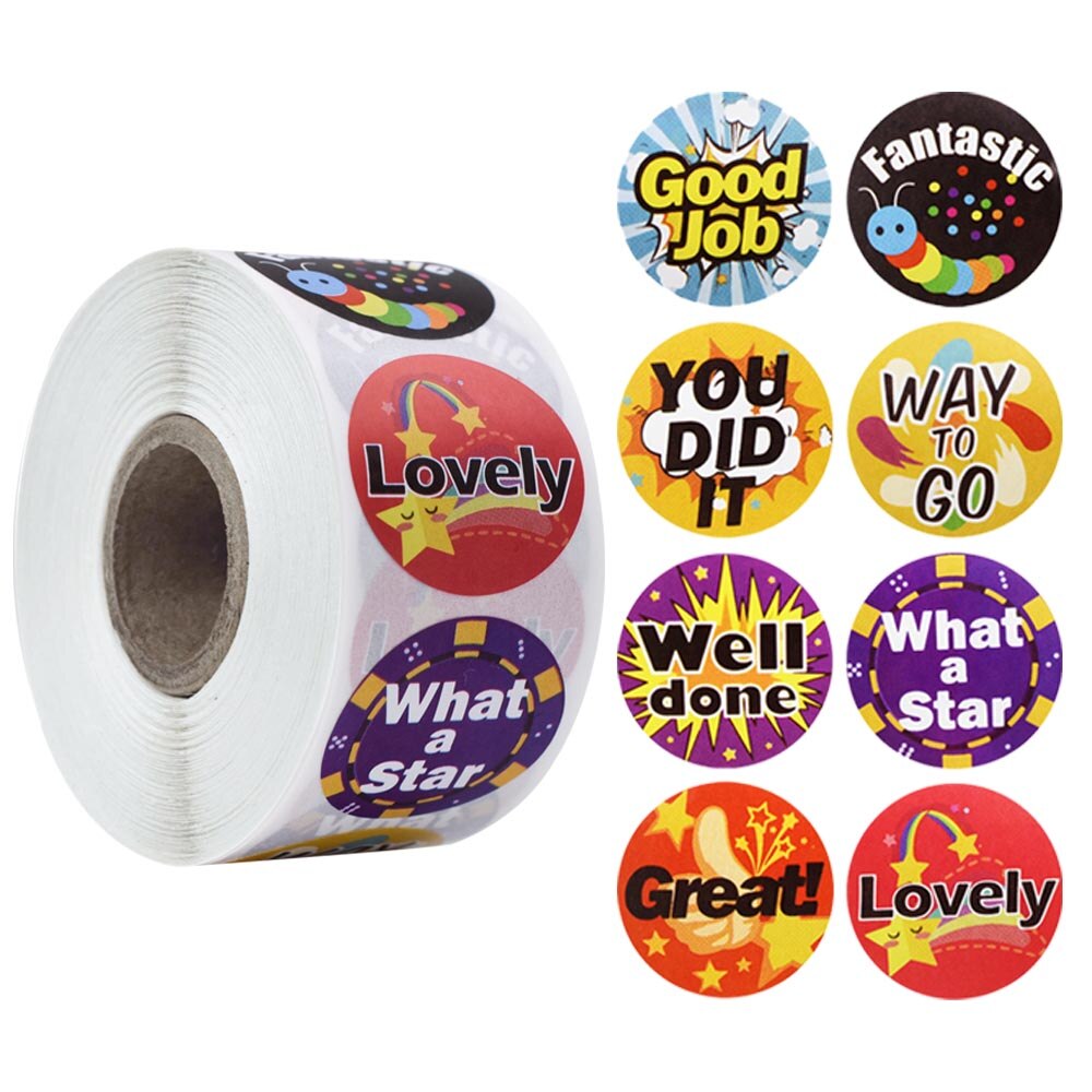 500Pcs 1inch Word Motivational Stickers with Cute ... – Grandado
