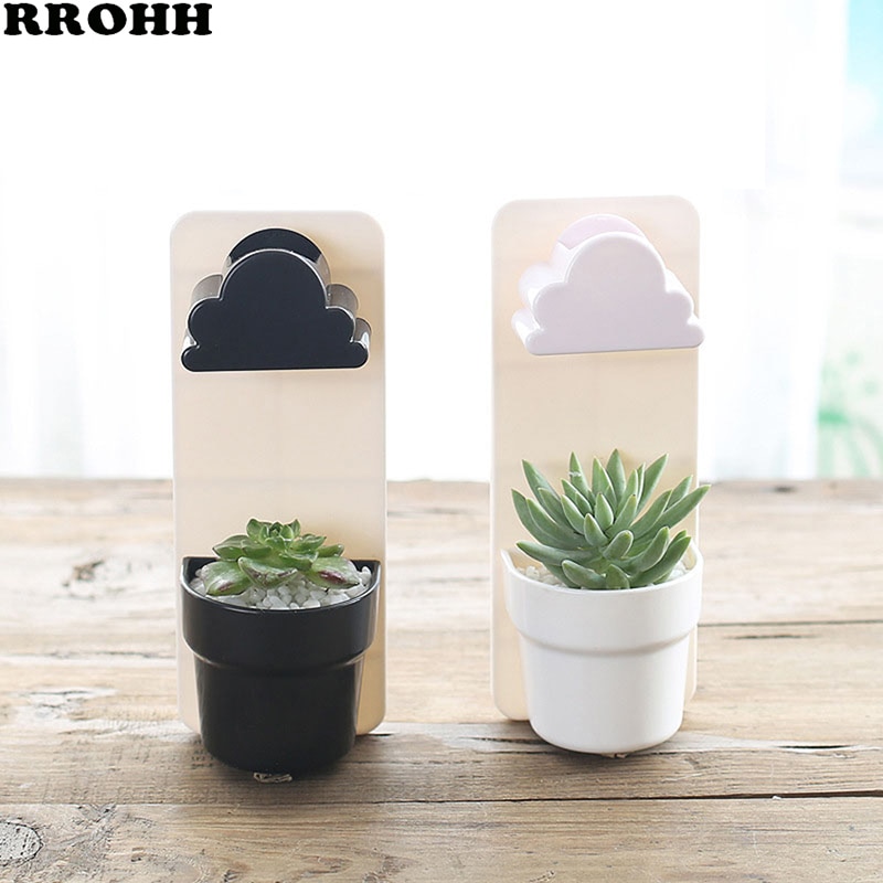 Modern Home Wall Hanging Flower Pot Round Shape Hy... – Vicedeal