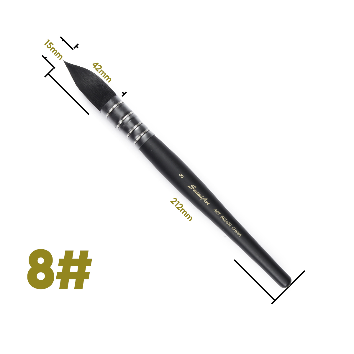 1 peça pincel aquarela pincel de pintura de madeir... – Grandado