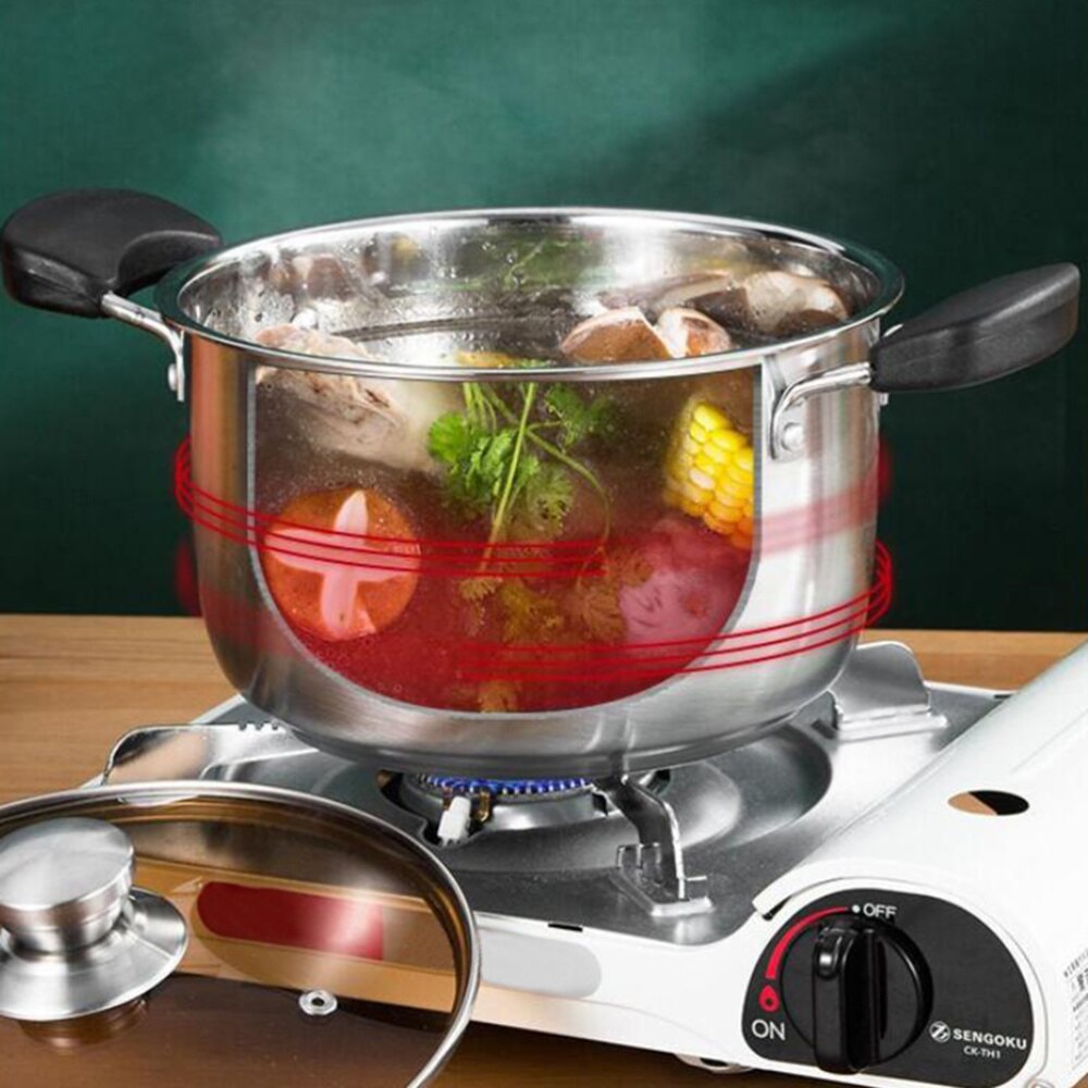 Stainless Steel Stockpot with Lid Double Handles C... – Grandado