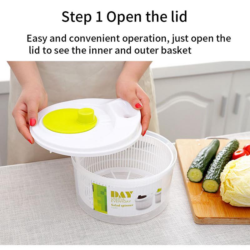 Sèche-linge manuel pour salade et légumes, séchoir... – Grandado