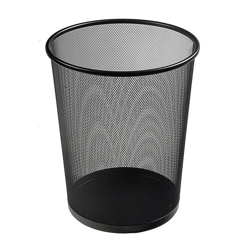 11 Liters Small Metal Mesh Trash Bin Paper Basket ... – Vicedeal