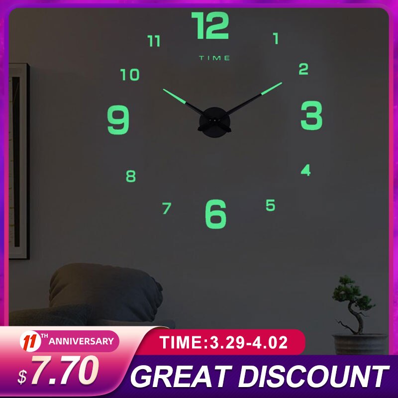 27/37/47 Inch Large Wall Clock Modern Watch Digita... – Grandado