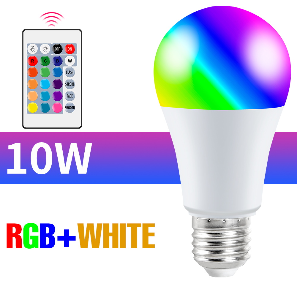 Rgb Led Gloeilamp E27 Lamp Kleurrijke Dimbare Kroo... – Vicedeal