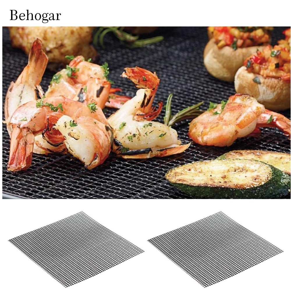 Behogar 2 st 33 x 40cm teflon non stick bbq grill ... – Grandado