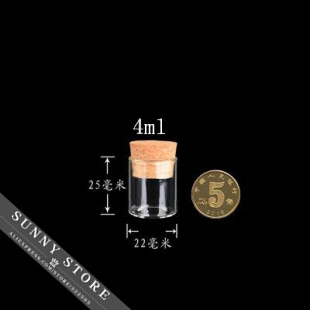10pcs/lot 22 x25mm 4ml Empty Tube Glass Bottles Wi... – Grandado
