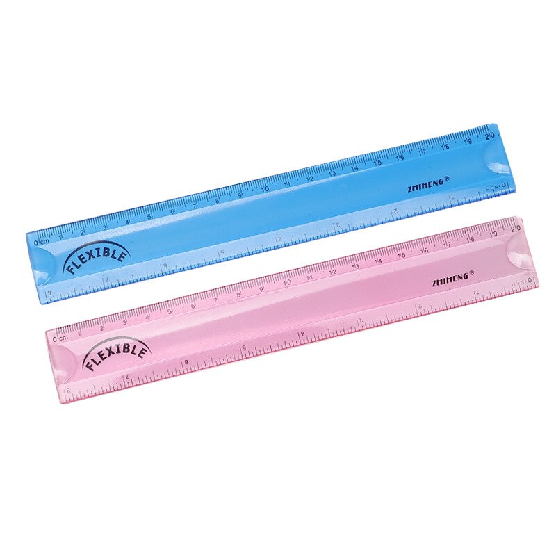 Soft Straight Ruler Students Measurement Ruler Cur... – Vicedeal