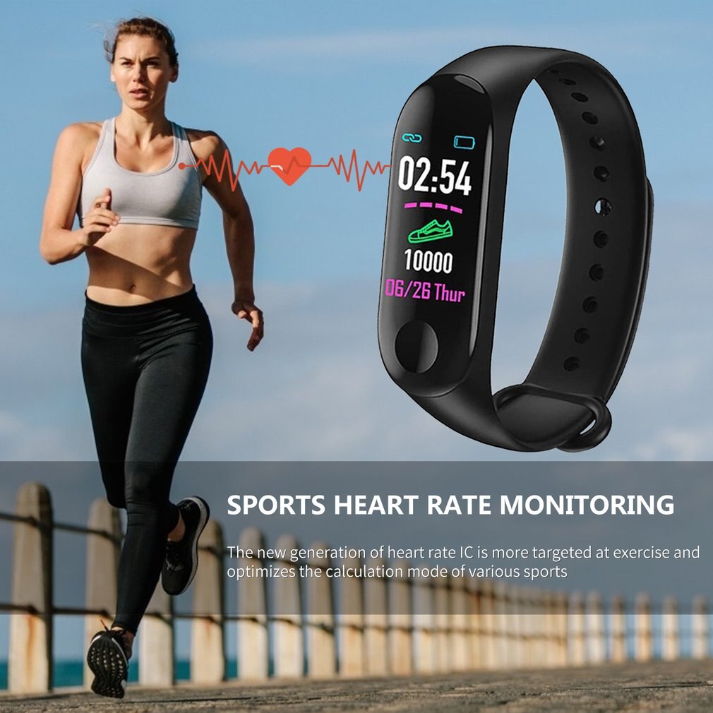 M3 Plus Smart Armband Hartslag Stappenteller Call ... – Grandado