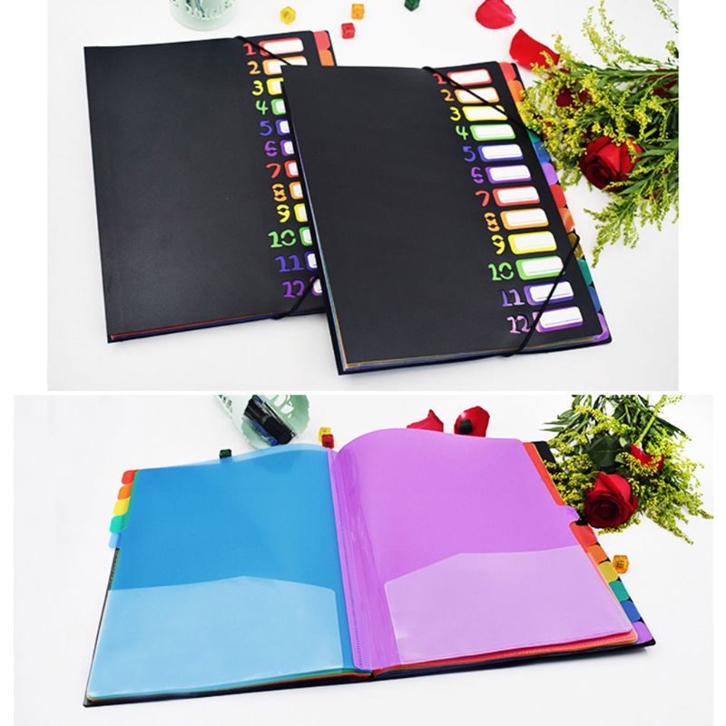 12 In Multi-Page Classification Folder Holder Stor... – Grandado