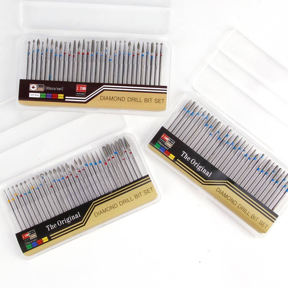 30pcs Steel 30 Type Diamond Cutters for Manicure M... – Grandado